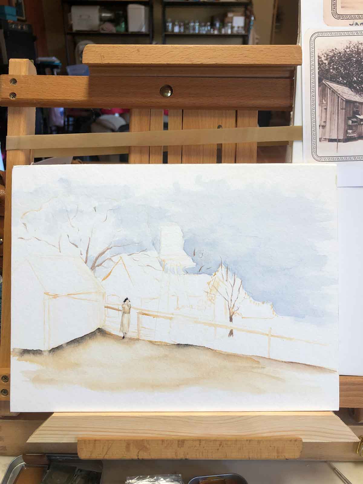 Weesatche, Texas | Another Farmstead Painting | Wild Ozark™