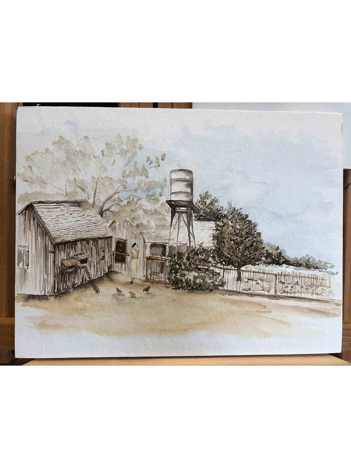 Weesatche, Texas | Another Farmstead Painting | Wild Ozark™
