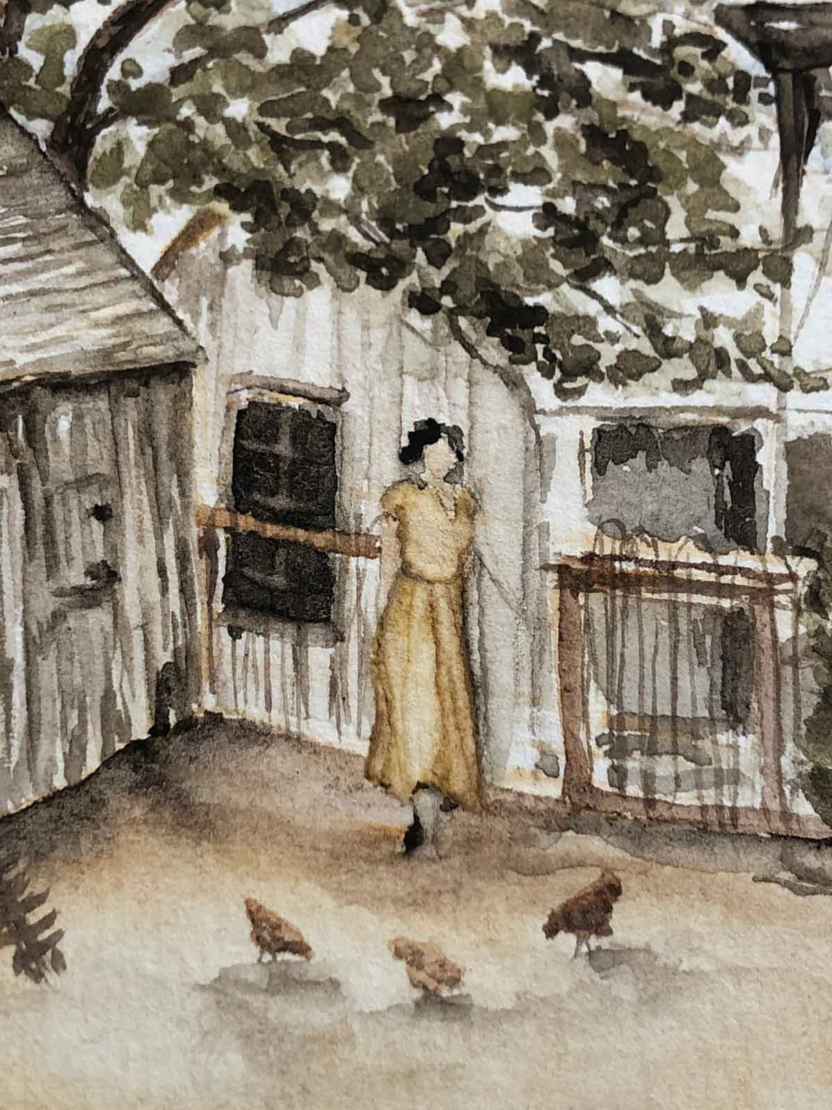 Weesatche, Texas | Another Farmstead Painting | Wild Ozark™