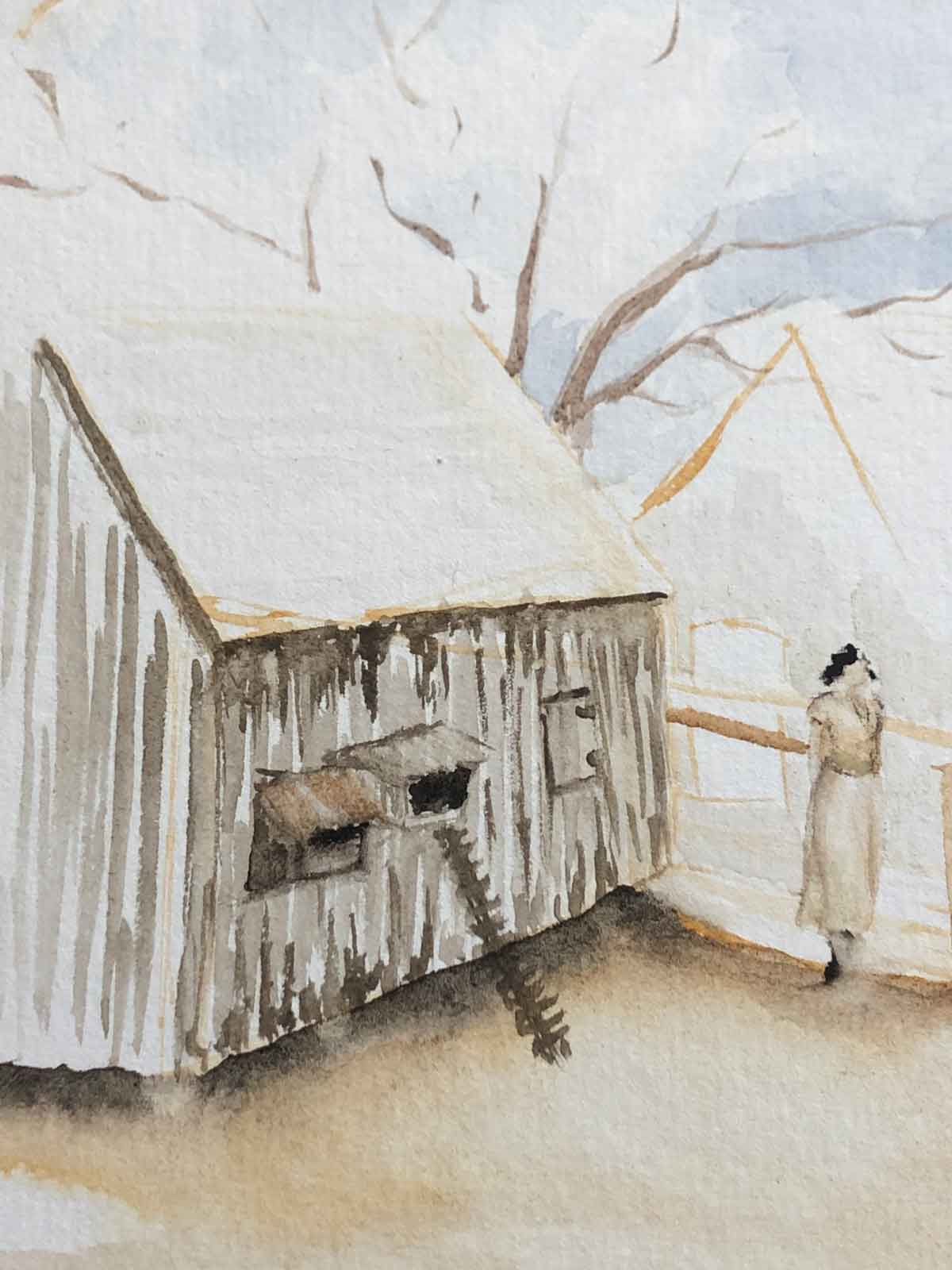 Weesatche, Texas | Another Farmstead Painting | Wild Ozark™