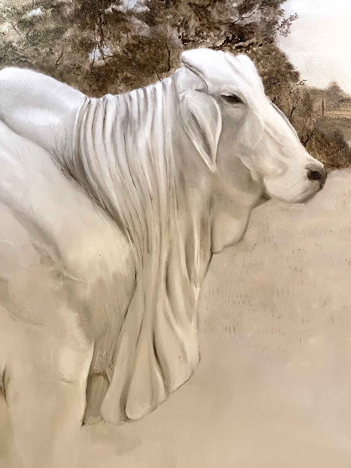 Brahman Mama #905 | Cow Art | Wild Ozark™